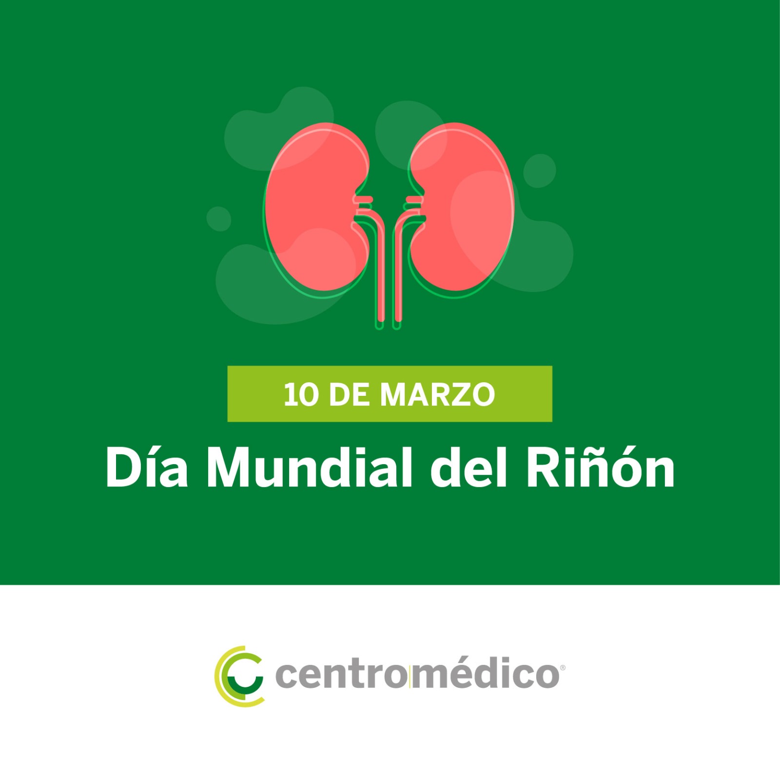 10 De Marzo Día Mundial Del Riñón Centromédico